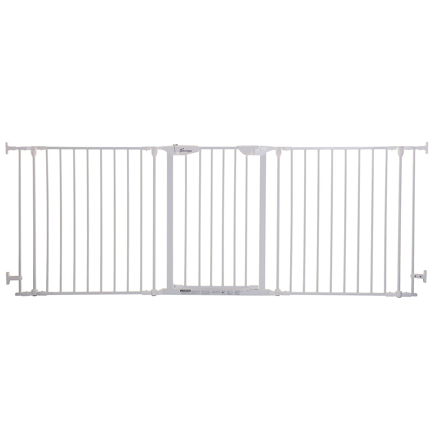 Dreambaby Newport Adapta Baby Gate - Use at Top or Bottom of Stairs - for Straight, Angled or Irregular Shaped Openings (White)