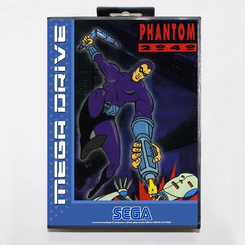 Game Phantom 2040 16 Bit MD Game Card For Sega Mega Drive Cover With Retail Box ( US EU SHELL )