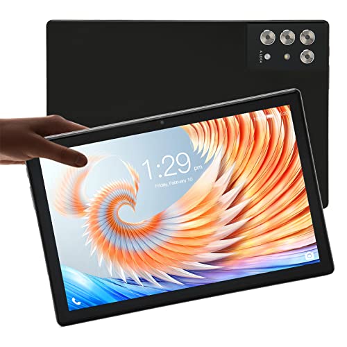 Dpofirs S30 Pro 10.1 Inch 4G WiFi Tablet, Octa Core 8GB 256GB Android 12 Touch Screen Tablets, 1960x1080 FHD, 8MP 16MP, 7000mAh Tablet PC for Home Office(Black)