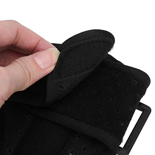 Ymiko Drop Foot Support Brace, Adjustable Heel Calf Stretcher Drop Foot Support Brace Plantar Orthotic Night Splint Breathable Foot Brace Splint