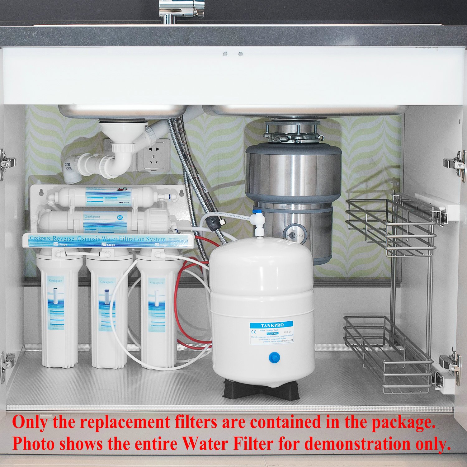 Geekpure Reverse Osmosis RO Membrane 75 GPD -NSF Certificated-Water Filter Replacement-Pack 2