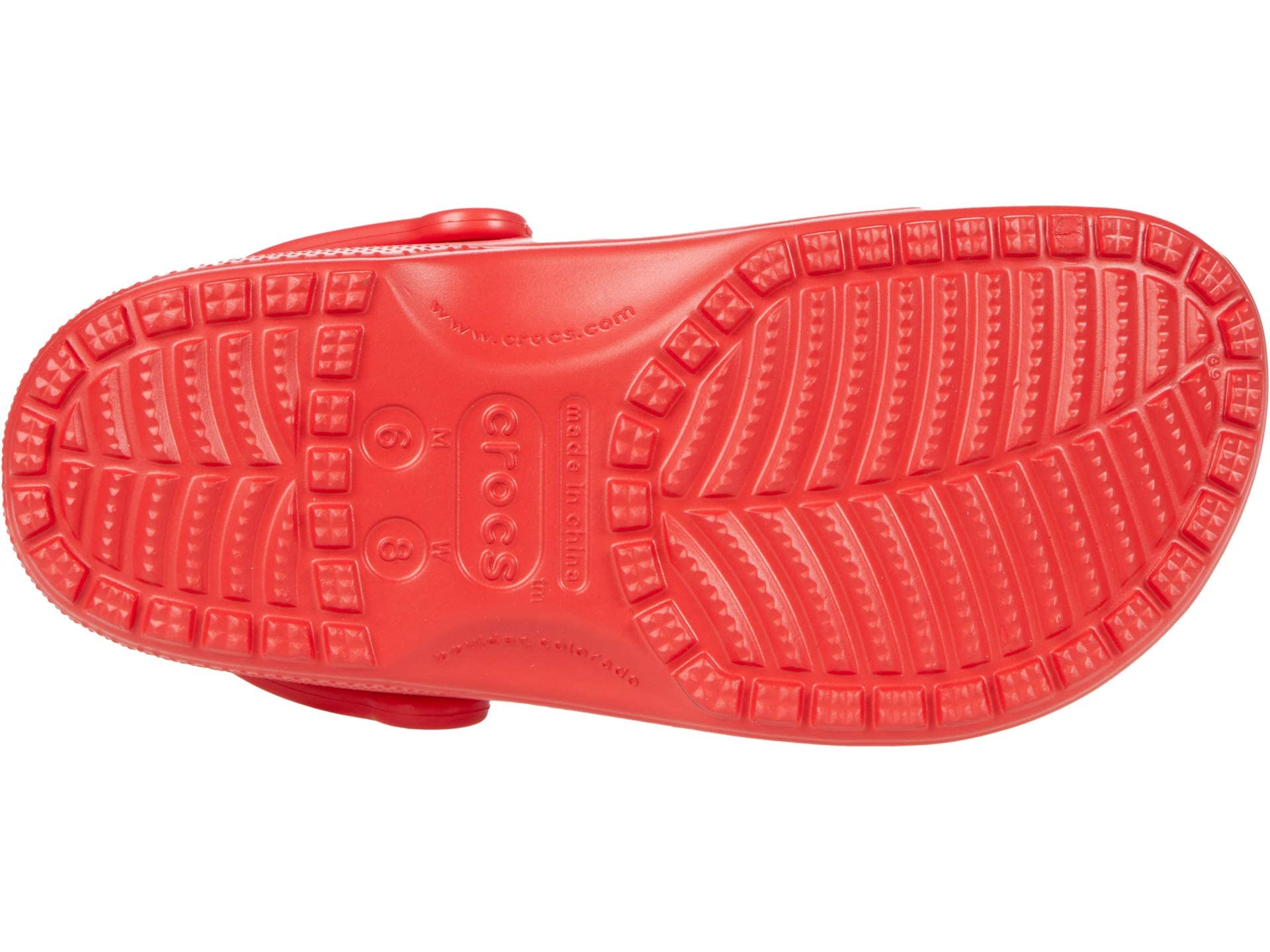 Crocs Unisex-Adult Classic Clogs (Best Sellers), Flame, 10 Women/8 Men