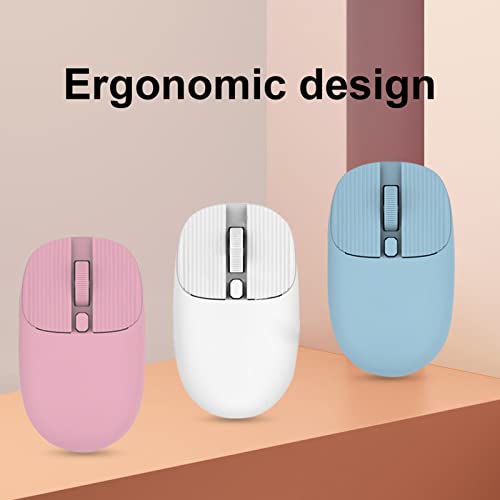 heave JW-219 Wireless Mouse,Ergonomic Rechargeable 2.4G Computer Silent Gaming Mouse,Adjustable 3 DPI Ergonomic Shape Cordless Mouse for Laptop-Black