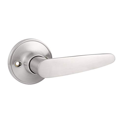 Probrico (1 Pack Door Hardware Dummy Lever Door Handles for Closets,Single Side Individual Door Lever in Satin Nickel
