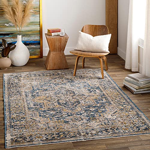 Mark&Day Area Rugs, 2x4 Havelock Traditional Teal Area Rug, Blue/Grey/Beige Carpet for Living Room, Bedroom or Kitchen (2'7" x 4')
