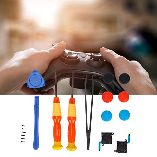 Gamepad Repair Tool, 19pcs ABS+Metal Repair Joystick Replacement Tool Set for SW Game Controller