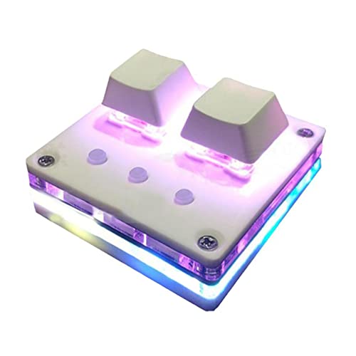 MAKIVI 2 Key OSU Mini Keyboard Gaming Keyboard Programming Macro Keypad Mechanical Keyboard with Blue Switch