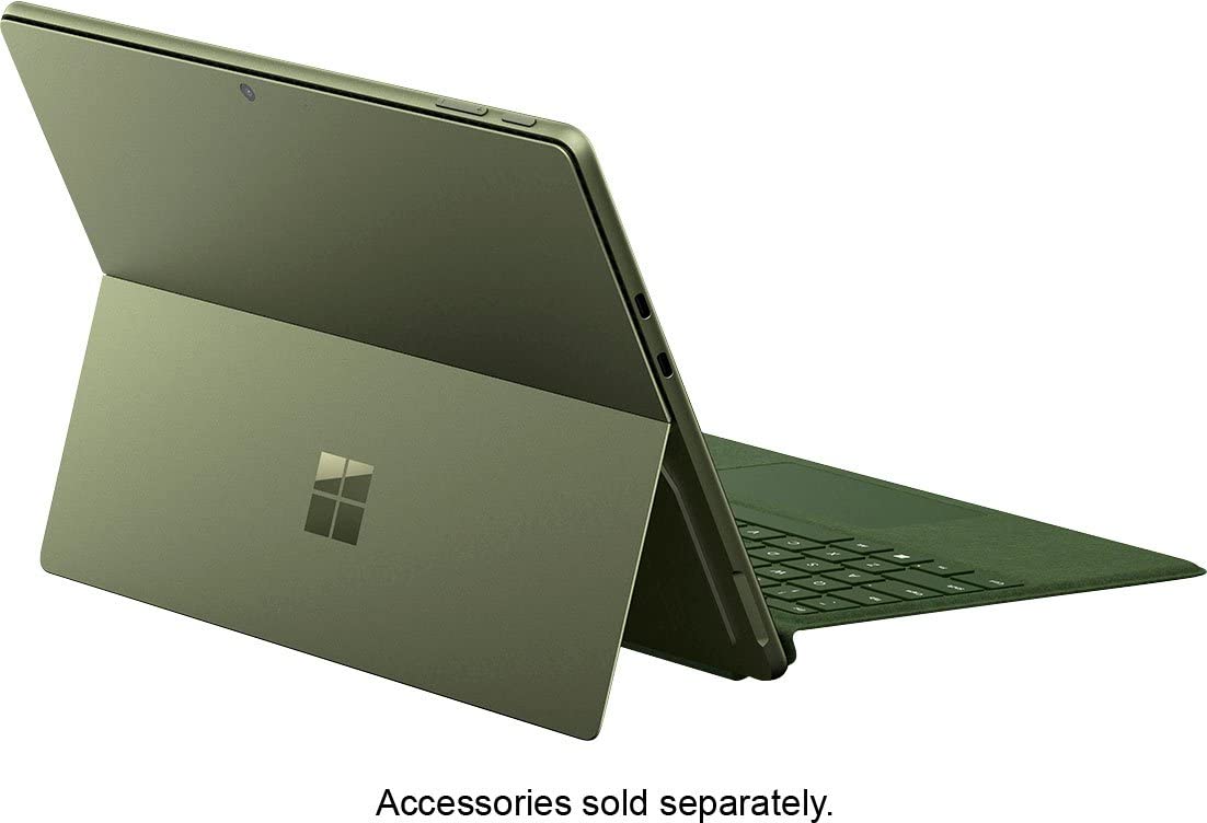 Microsoft Surface Pro 9, 13.3" Touchscreen 2-in-1 Tablet, 12th Gen Intel Core i7-1255U, Intel Iris Xe Graphics, 16GB DDR5 RAM, 512GB SSD, Windows 11h, Forest, Device Only, with Stylus Pen