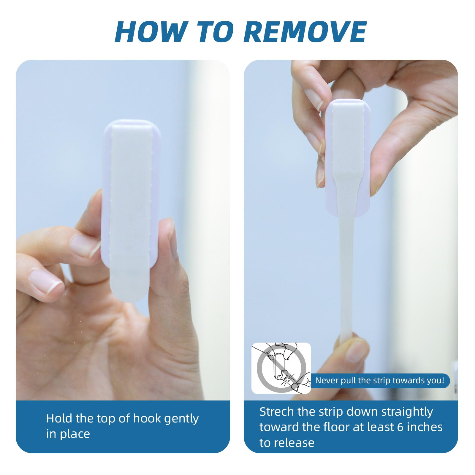 Gluest 20pcs Adhesive Wall Hooks with 20 Adhesive Strips, Wall Hooks for Wall No Damage, Removable Wall Hooks for Hanging, Coat Hooks, Key Hooks & Key Holder, Robe Towel Hooks Hanger