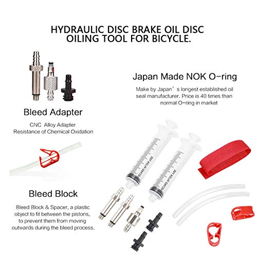 Disc Brake Bleed, Bicycle Bleed Tool Thickened Syringes for Mountain Bike for Road Bike