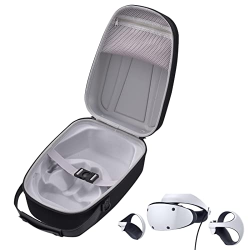 Flroha PS VR2 Carrying Case | Lightweight Waterproof Hard EVA Storage Bag | Suitable for Play-Station VR 2 Headset and Touch Controllers Accessories