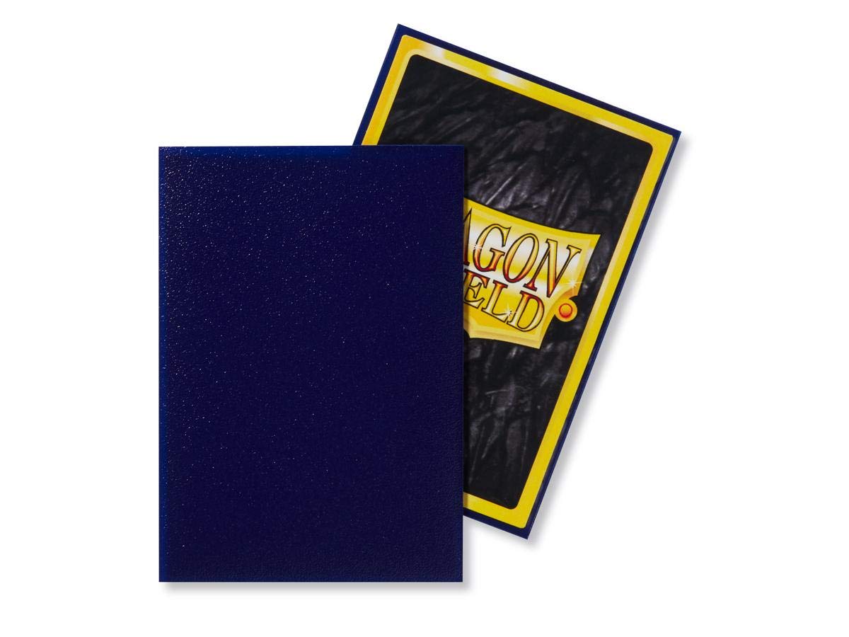 Dragon Shield Bundle: 2 Packs of 60 Count Japanese Size Mini Matte Card Sleeves - Matte Night Blue