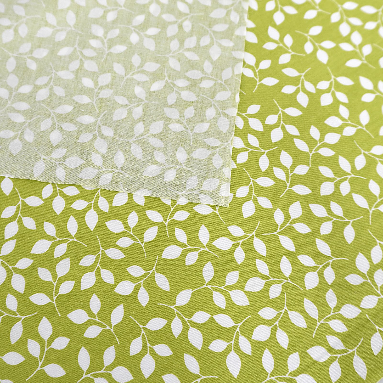 Gnognauq 7 Pieces Green Leaf Pattern Cotton Fabric Fat Quarter Bundles Pre-cut Fabric for Sewing Quilting