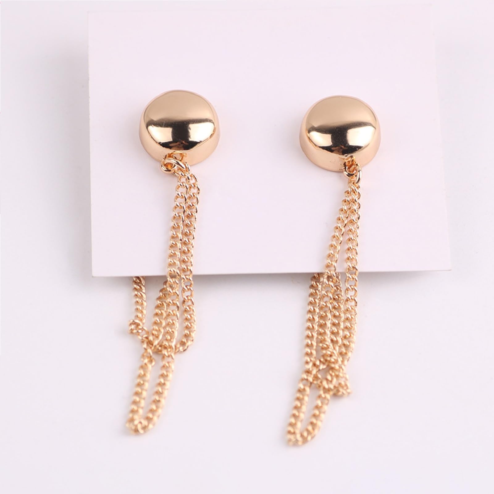 Multi-Function Magnetic Clothing Clips, 2024 New Magnetic Clothing Clips with Chain, Magnetic Strength Buttons Clips (4 PCS/2 Gold + 2 Gray)