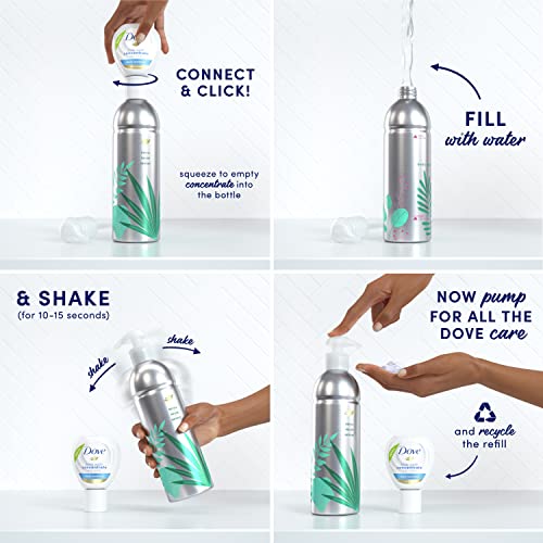 Dove Concentrate Refill For Instantly Soft Skin And Lasting Nourishment Daily Moisture Refill For Use With Dove Reusable Bottle 4 Fl Oz