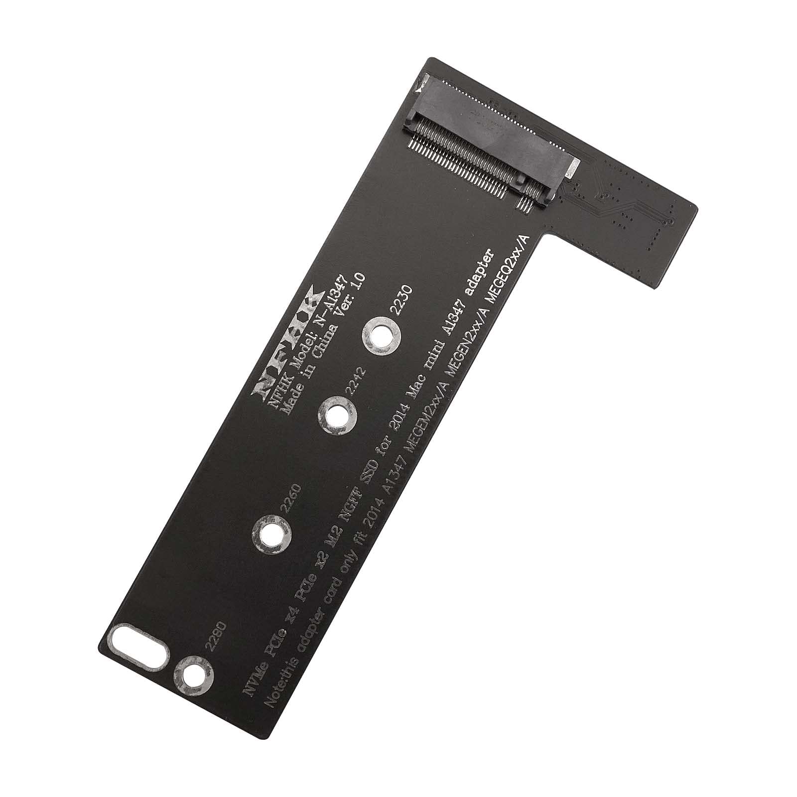 Goapongs M.2 NGFF M-Key NVME SSD Convertor Card Compatible with Late 2014 Mac Mini A1347 MEGEQ2 MEGEM2 MEGEN2