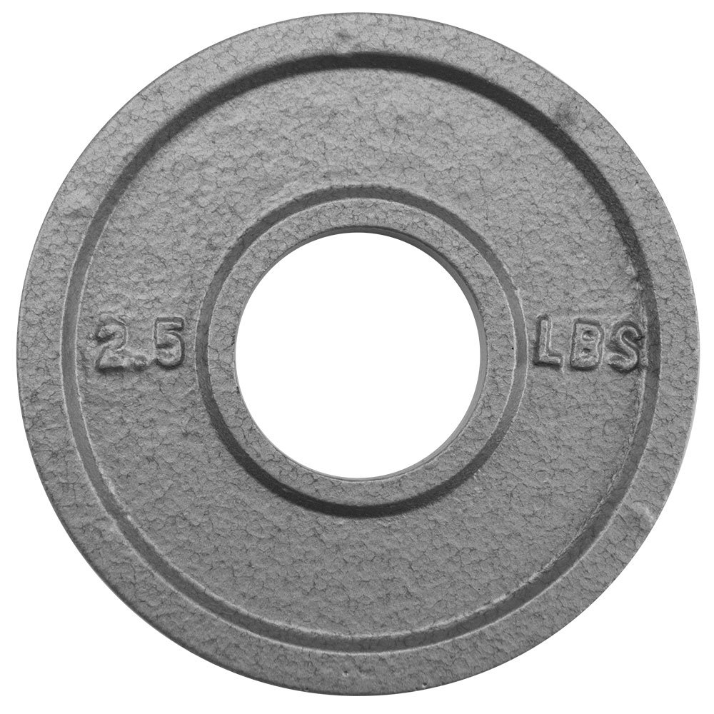 Crown Sporting Goods SWGT-504 Olympic Style Iron Weight Plate, 25 lb