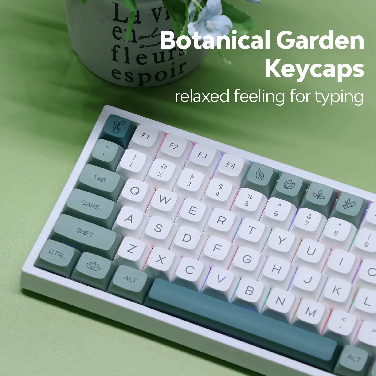 EPOMAKER Gaming Keyboard Numpad Combo, EP84 Pro 75% RGB Hot Swappable 2.4GHz/Bluetooth 5.0/USB-C Wired Keyboard with TH21 Wired Numpad for Mac/Win/Gamers(Gateron Pro Yellow)