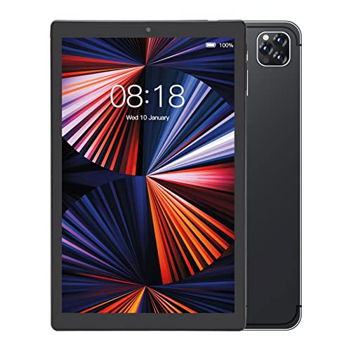 Liyeeo Tablet PC 10 Core CPU Processor 10.1 Inch Tablet PC 2.4G 5G WiFi Black for Android 11.0 for Reading (US Plug)