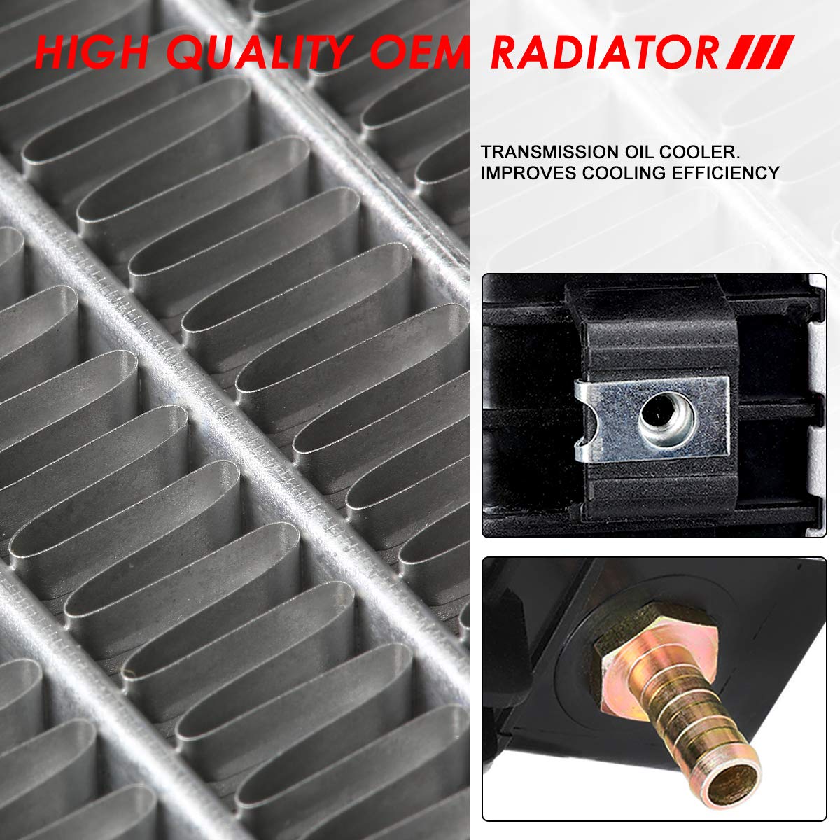 DPI 13099 Factory Style 1-Row Cooling Radiator Compatible with Ford F-150 Expedition Lincoln Navigator 4.6L 5.4L 6.2L AT 2009-2014, Aluminum Core