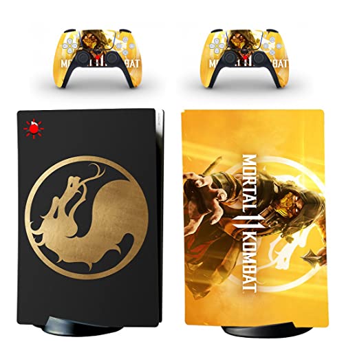 For PS4 NORMAL - Game Ninja Mortal Best War Kombat X PS4 or PS5 Skin Sticker For PlayStation 4 or 5 Console And Controllers Decal Vinyl DUC-2212
