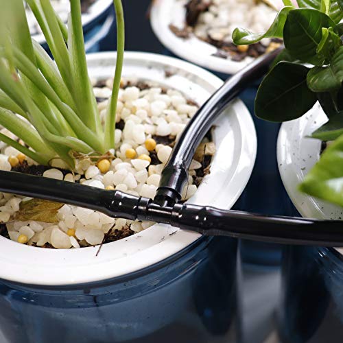 Daisypower 125Pcs 1/4" Barbed Tees Fittings,Barbed Connector Drip Irrigation for 4mm/7mm Water Tube Watering Sprinkler System