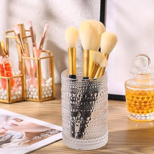 Dingerjar Hobnail Drinking Glasses set of 6(13 oz) Hobnail Water KItchen Glassware, Embossed Vintage Juice Glasses Tall Bar Drinkware