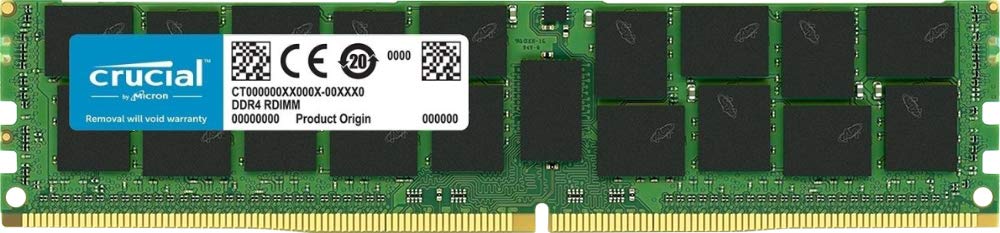 Crucial Bundle with 256GB (8 x 32GB) DDR4 PC4-21300 2666MHz RDIMM (8 x CT32G4RFD4266), Dual Ranked Registered ECC Memory