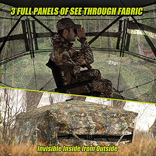 TIDEWE Hunting Blind & Hunting Backpack(Next Camo G2)