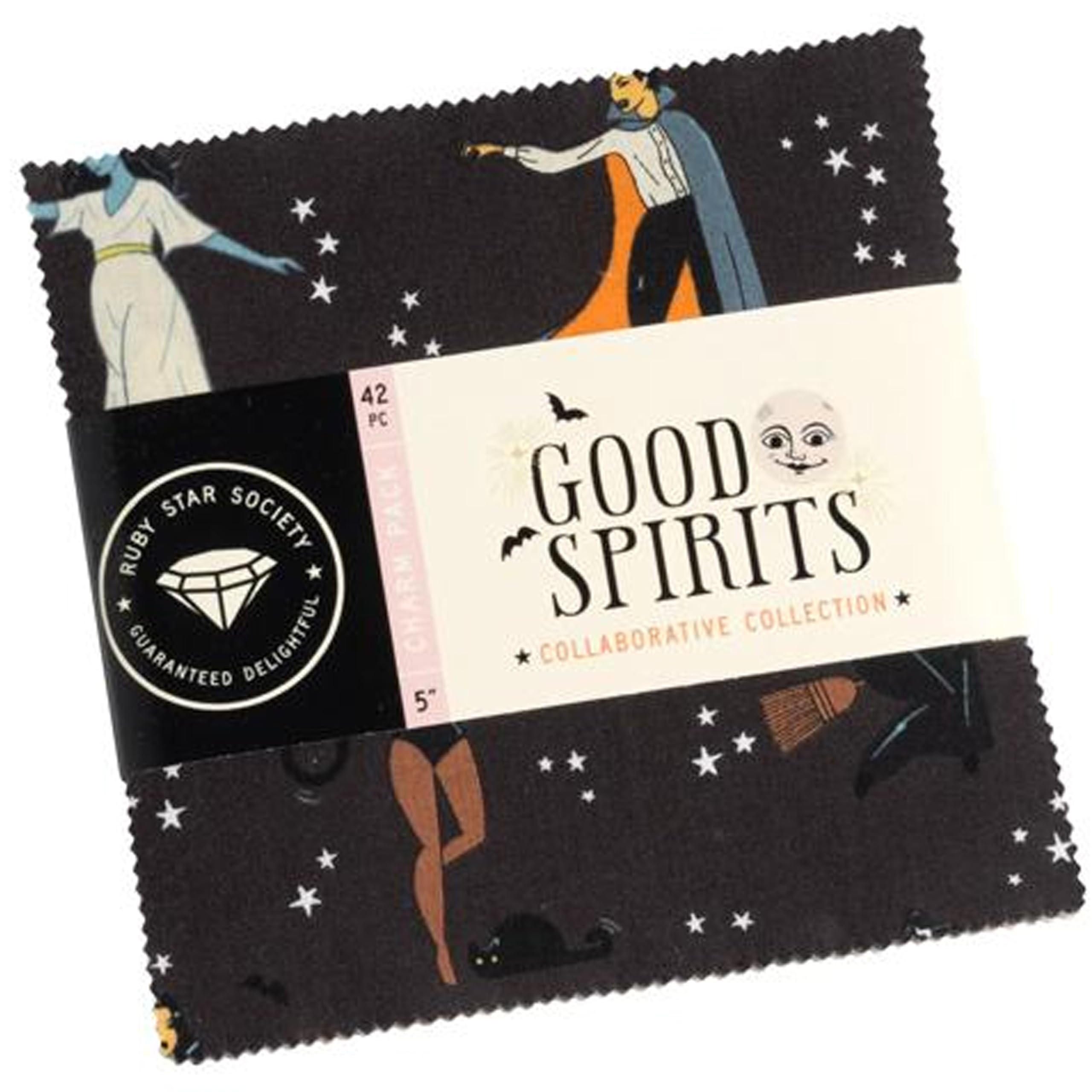 Good Spirits Charm Pack by Ruby Star Society RS5135PP 42 5" Fabric Squares
