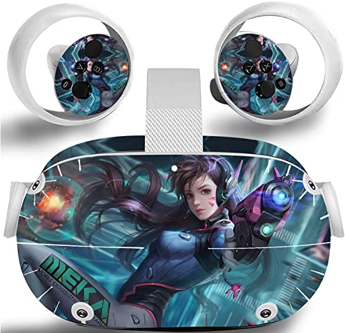 Gantz - Oculus Quest 2 VR Controller Stickers and Headset Vinyl Decal Skin for, Virtual Reality Protective Decal Accessories