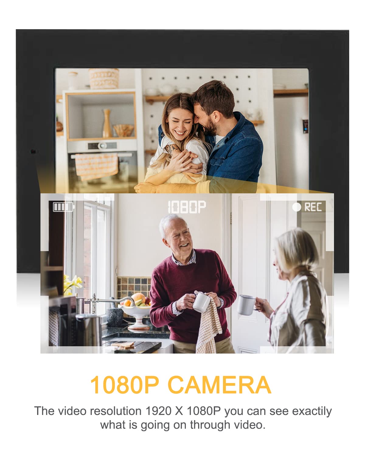 Jigayao Hidden Camera Photo Frame, HD 1080P Mini Picture Frame Camera Security Nanny Cam with Motion Detection, Indoor Portable Security Video Spy Cam for Home Office-No WiFi Needed No Audio