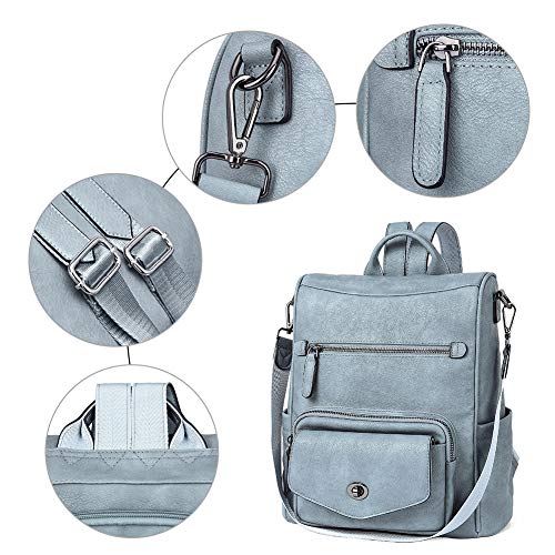 CLUCI Backpack Purse for Women Fashion Large Size Leather Backpacks Convertible Anti-theft Bag