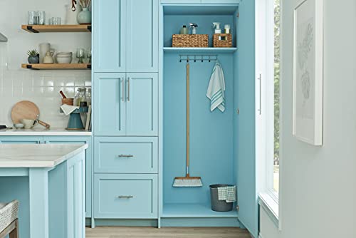 Harper Live.Love.Clean. Smooth Surface Bamboo Household Broom for Indoor Sweeping of Pet Hair, Dirt, Dust on Hardwood Floors, Tile, and Laminate