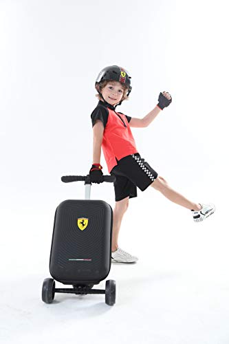 DAKOTT Ferrari Kids 3 Wheels Scooter with a Detachable Luggage