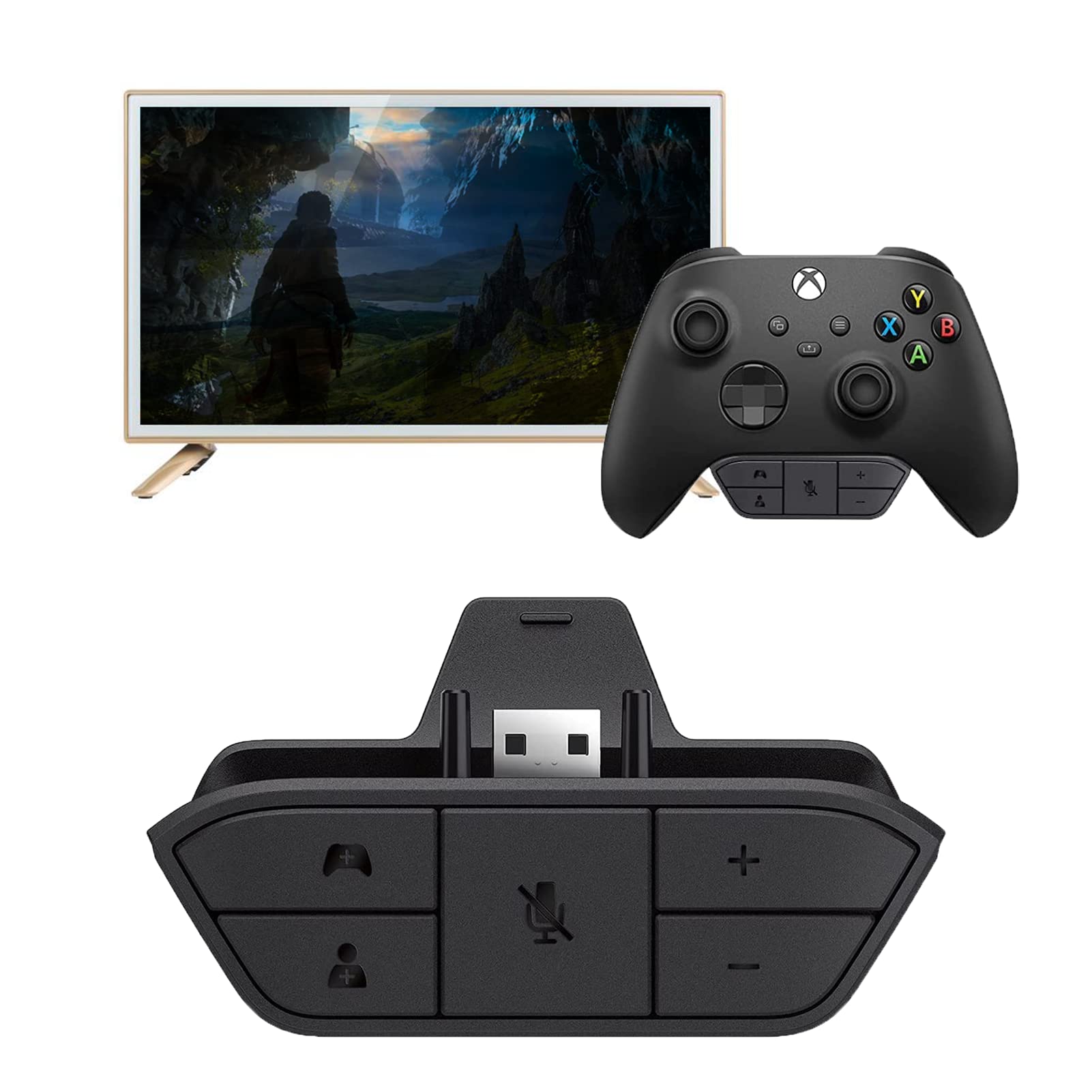 Gugxiom Stereo Headset Adapter for Xbox One - Plug and Play