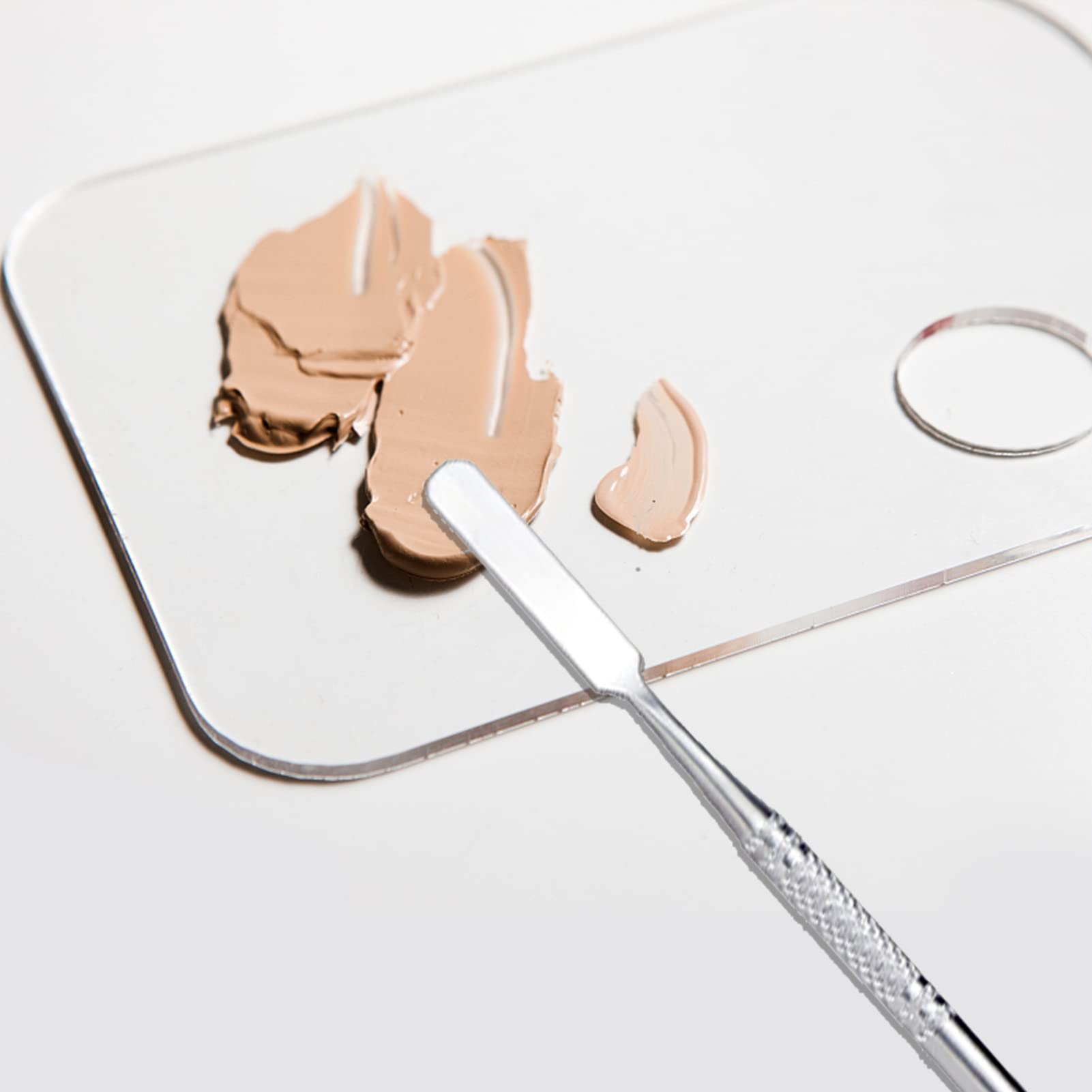 Jawflew Stainless Steel Makeup Spatulas for Professional - Cosmetics Mixer Metal Makeup Spatulas - Fine Workmanship Stylish Durable