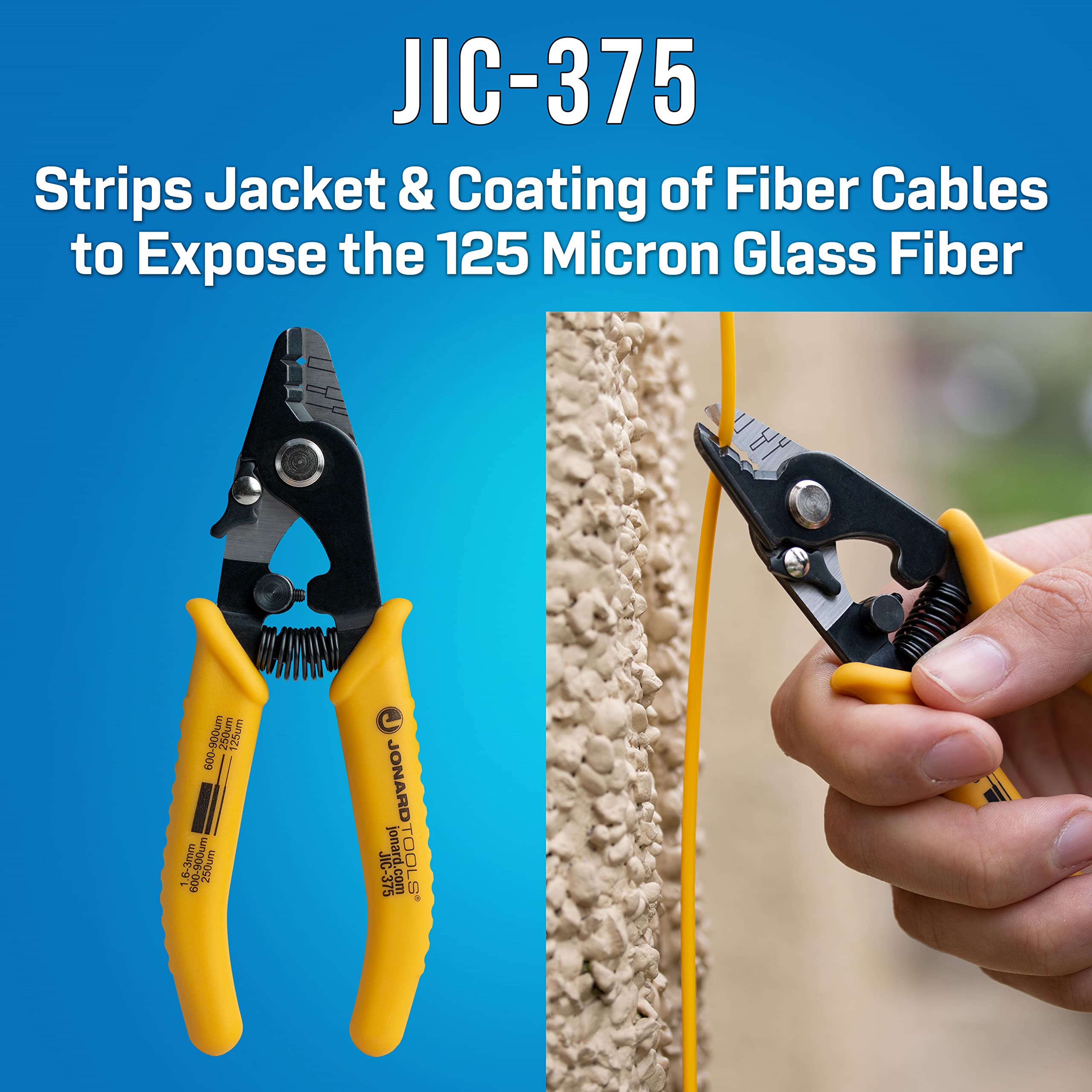 Jonard Tools TK-350 Fiber Optic Stripper & Kevlar Shears Kit โ Featuring Molded Pouch to Securely Hold 3 Hole Fiber Stripper and Kevlar Cutting Shears โ Ideal for Fiber Technicians