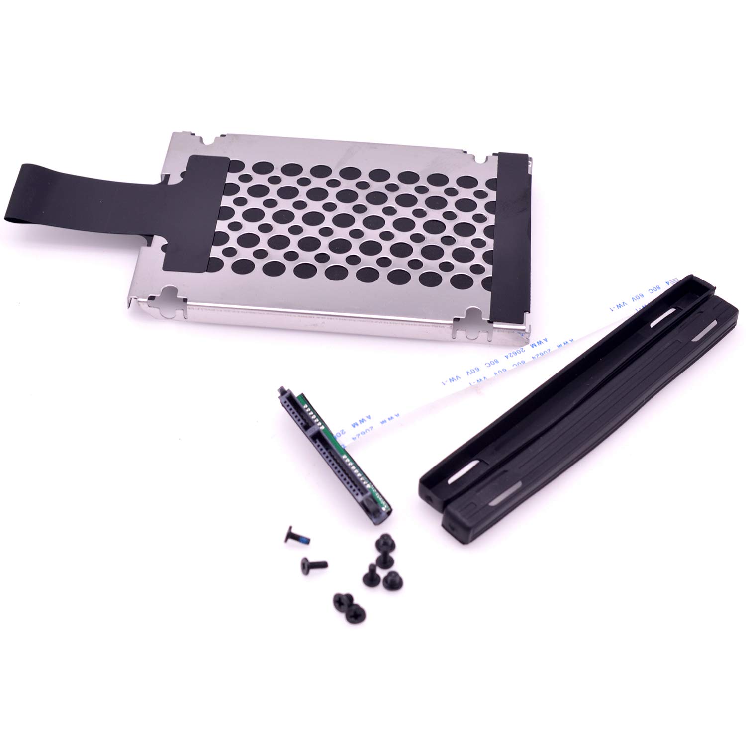 Deal4GO SSD SATA Hard Drive Cable w/HDD Caddy Bracket for HP 15s-dy 15s-du 15s-GR 15 -DW 15s-dy0005TX 15S-DU1004TX DD0G75HD011