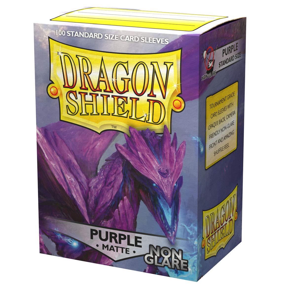 Dragon Shield Non-Glare Matte Purple Standard Size 100 ct Card Sleeves Individual Pack