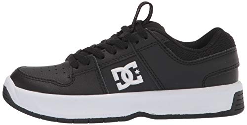 DC Boys' Lynx Zero Skate Shoe, Black/White, 6 M US