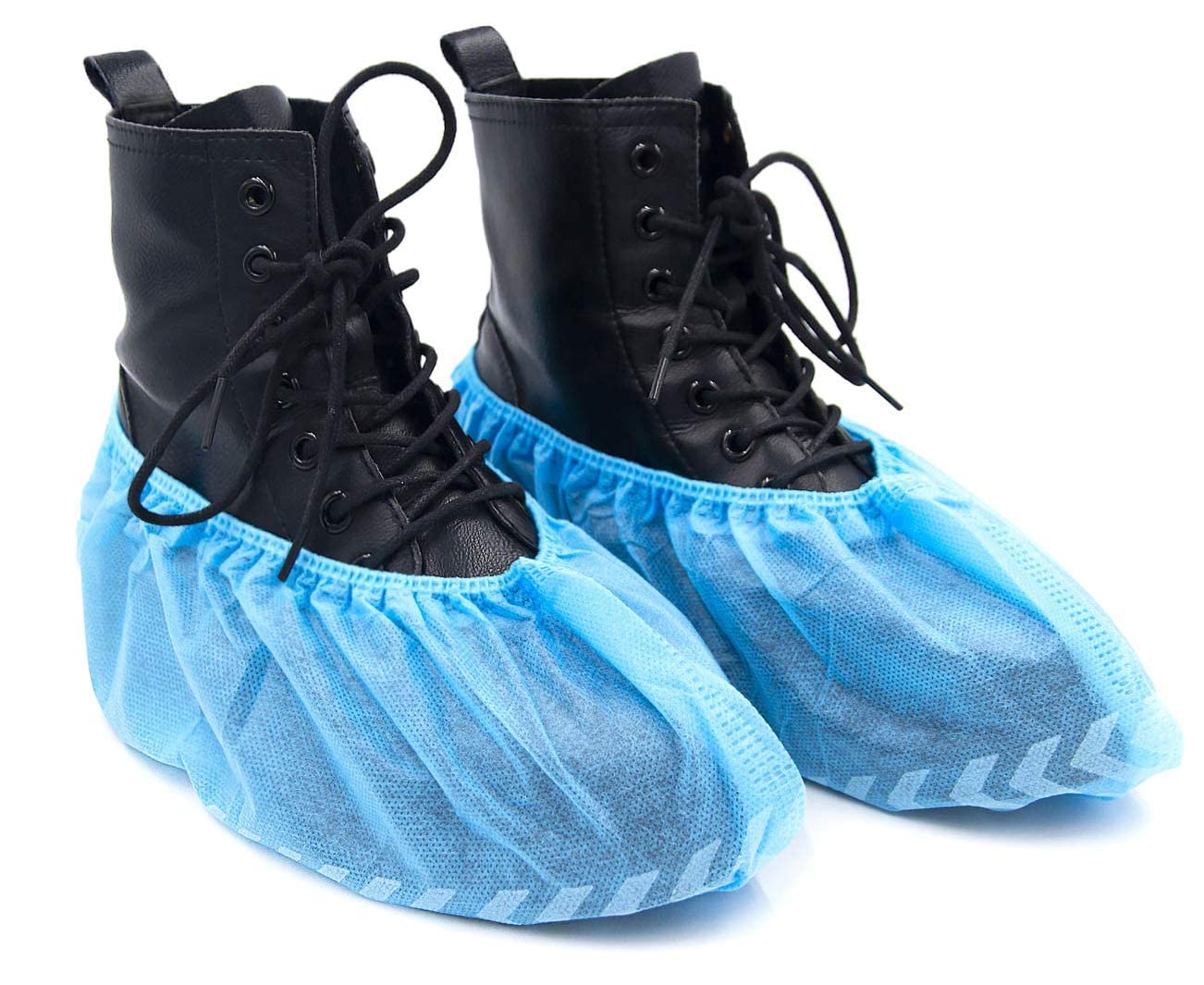 Disposable Boot & Shoe Covers 100 Pairs (200 Pack) Non Slip Durable Large Size Fits Virtually Most Shoes