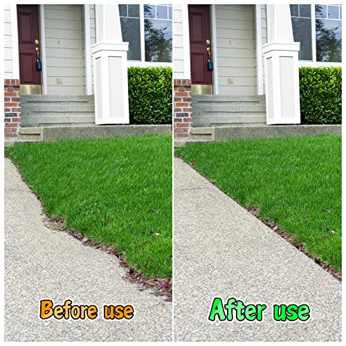 Fadown Edger Lawn Tool Half Moon Lawn Edger with Saw-Tooth Blade for Cleaning Edges Along Sidewalks Driveways Garden Flower Beds-Made of Stainless Steel with T-Grip Handle