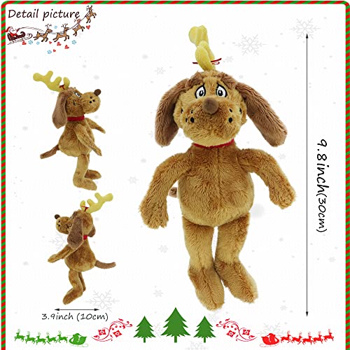 RELIGES Christmas Plush Toy Green Monster Doll,Suitable for Christmas Decorations/Gifts (Dog Plush)