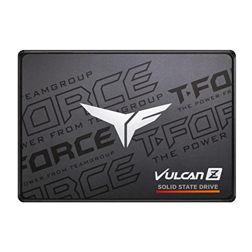 TEAMGROUP T-Force Vulcan Z 240GB SLC Cache 3D NAND TLC 2.5 Inch SATA III Internal Solid State Drive SSD (R/W Speed up to 520/450 MB/s) T253TZ240G0C101