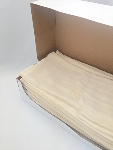 DeRoyal Highest Food Grade Natural Cheesecloth, Reusable, Grade 90, 100% Unbleached Cotton, 44x36 Fine Mesh, 50 Yards Packed in IdealFold Box