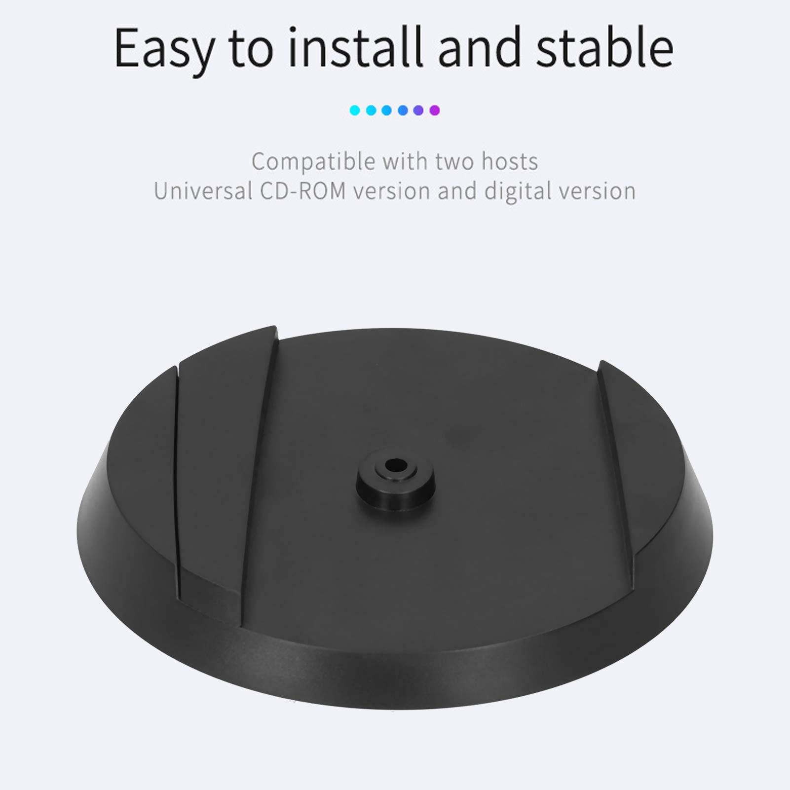 Fdit Game Console Holder, Game Console Base Original with Bottom Hole Design for CD‑ROM Version and Digital Version
