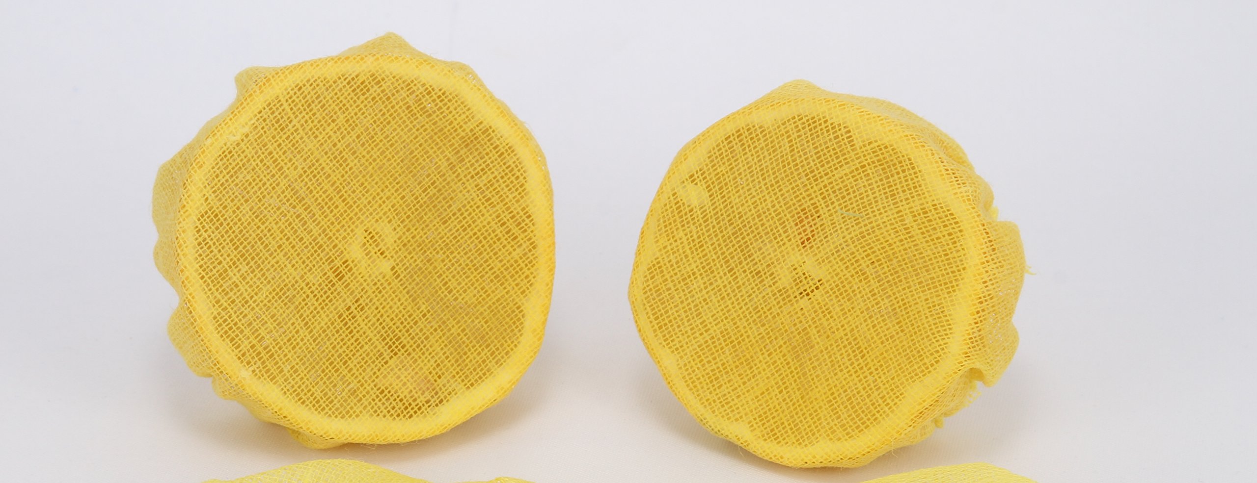 DeRoyal Lemon Wedge Stretch Wrap, Fine Woven Cotton, Washable, Yellow, 100-Count