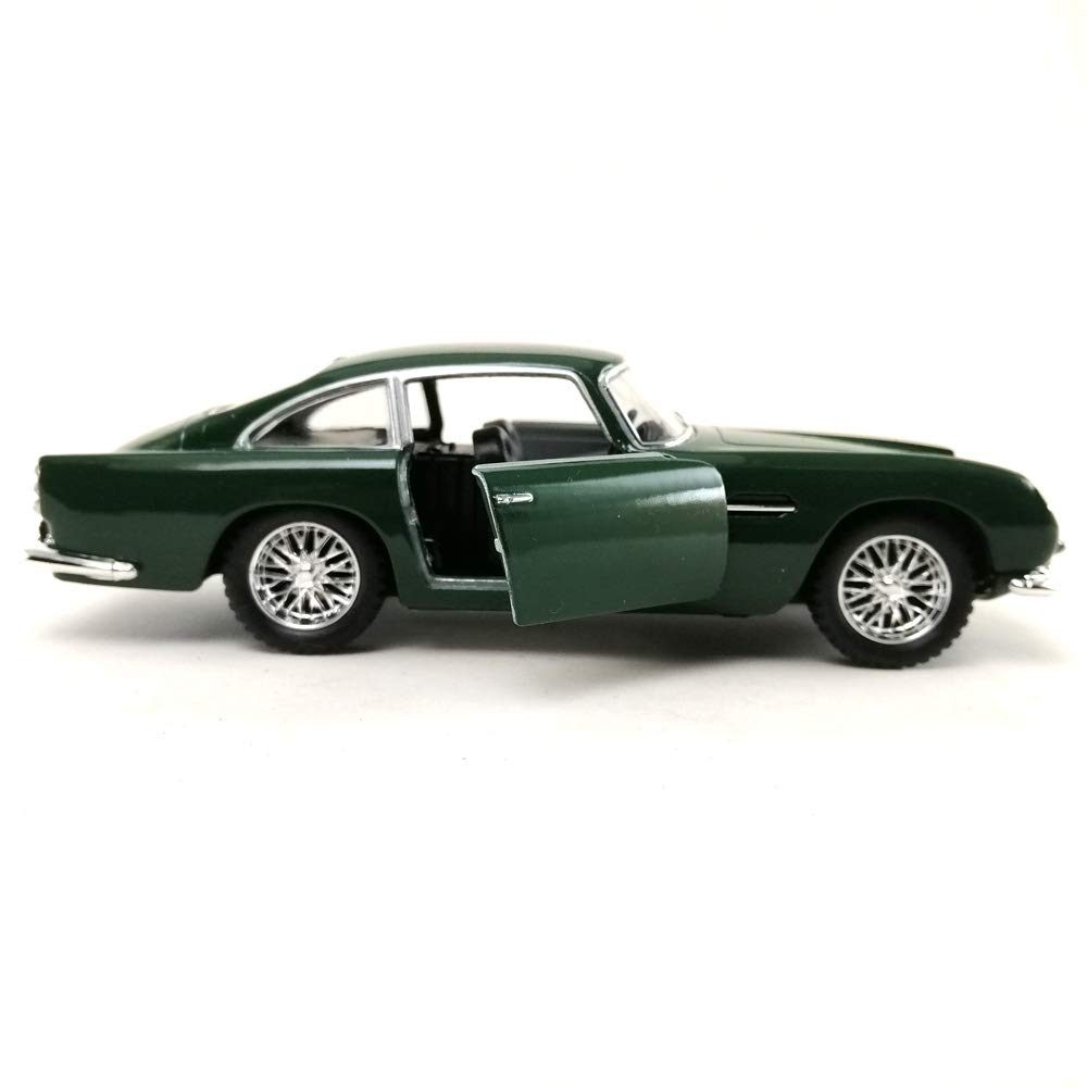 Sport Racing Classic Model Car Die-Cast 1:38 1963 Aston Martin DB5 Green Color Toy Collection Pull Back Open Door Hobby Collectible,unisex