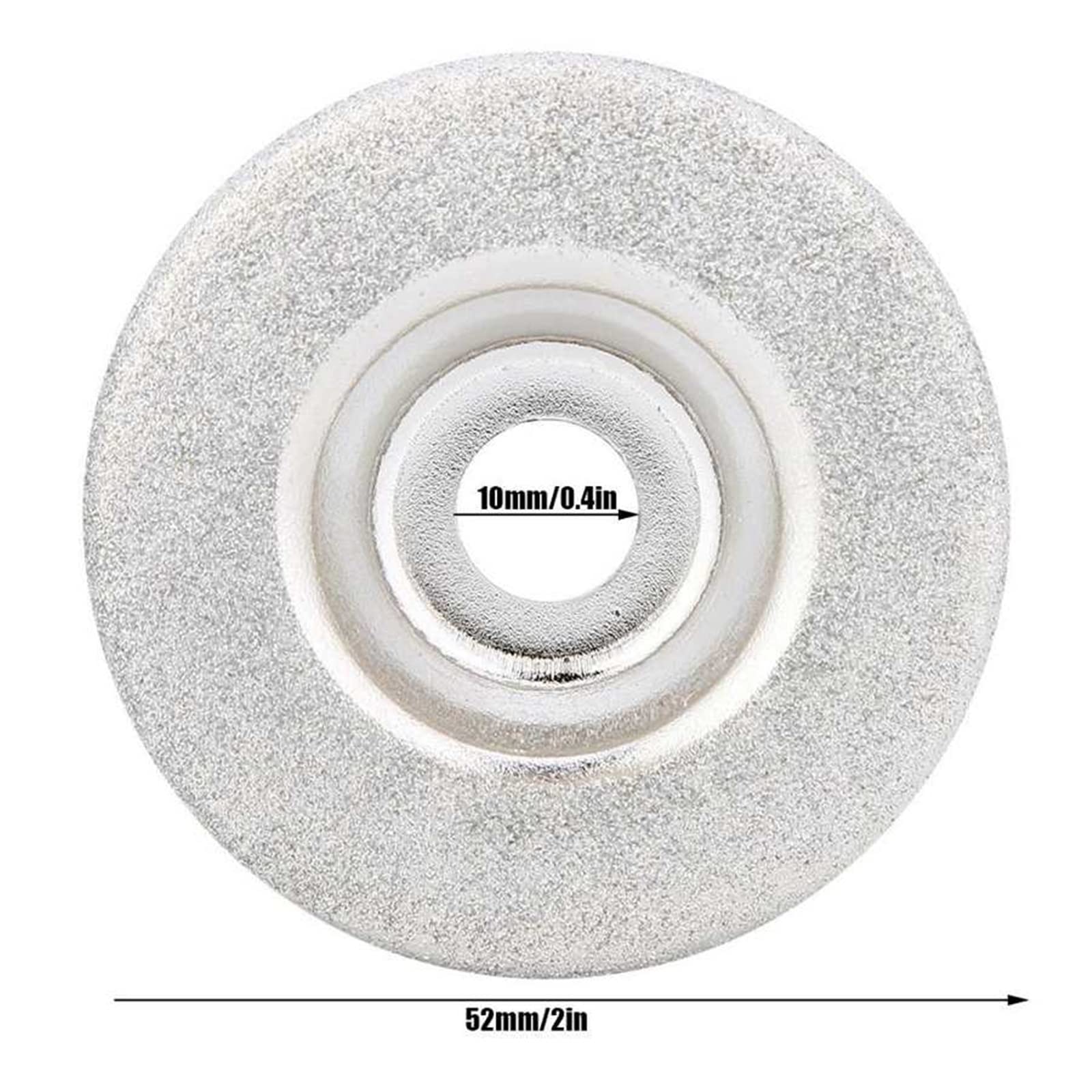 DOMELA Grinding 52mm Multifunctional Diamond Grinding Wheel 10mm Bore Woodworking Emery Abrasive Disc Angle Grinder Rotary Grinding Carving Tool Wheel